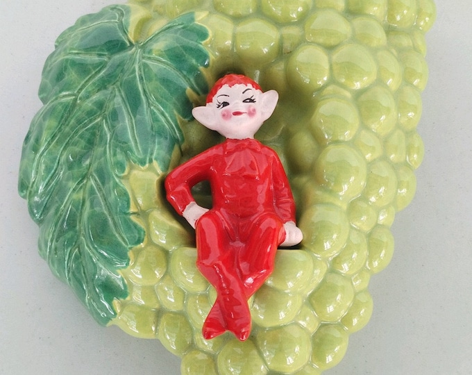 Hanging Pixie, Rubber Pixie Elf Figurine, Red Pixie, Shelf Climber ...