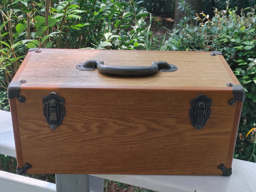 Wood and Iron MCM Vintage Box / Sturdy & Well-crafted - Etsy