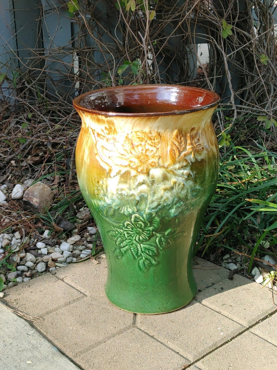 Robinson Ransbottom Antique Majolica Jardiniere Floor Vase - Etsy