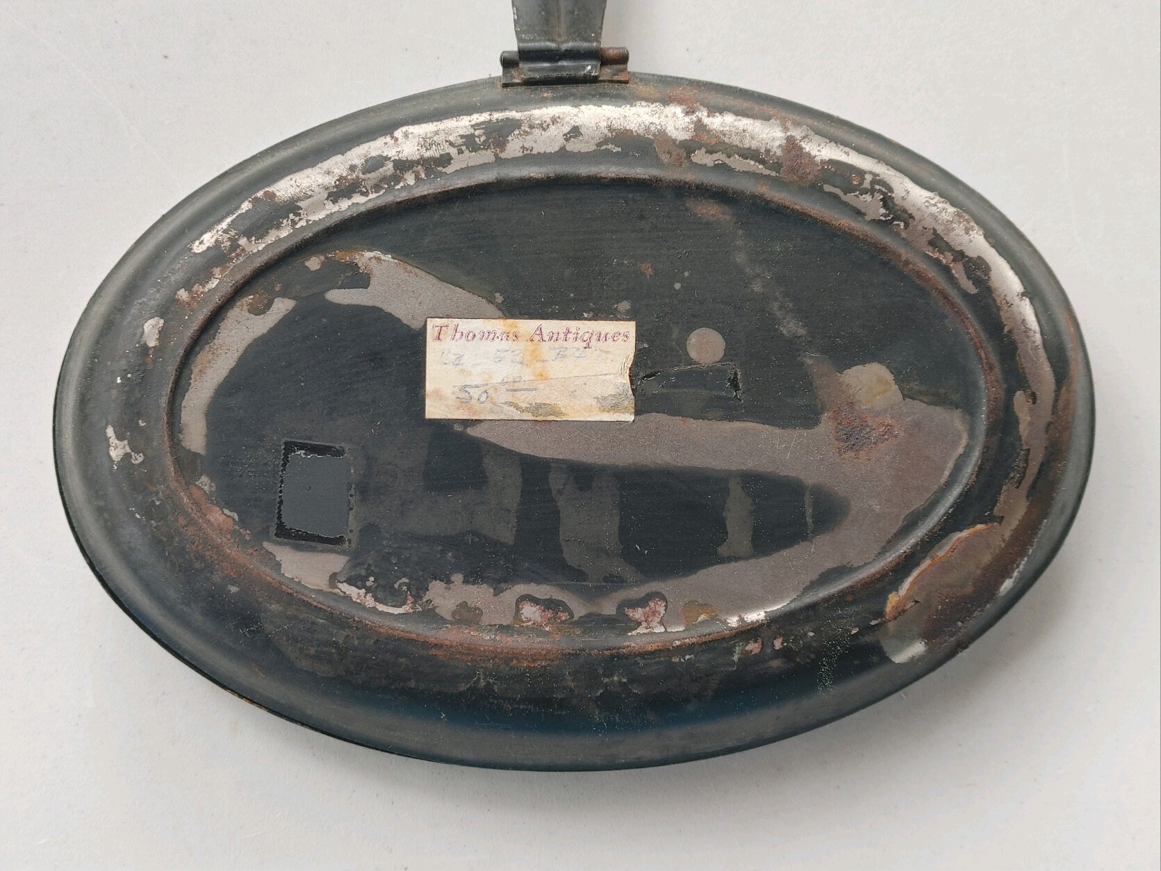 TRAY: Toleware Silent Butler Crumb Tray/handpainted Metal Circa 1930's ...
