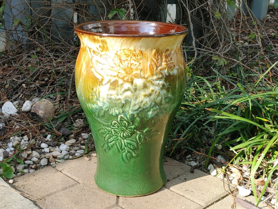 Robinson Ransbottom Antique Majolica Jardiniere Floor Vase - Etsy