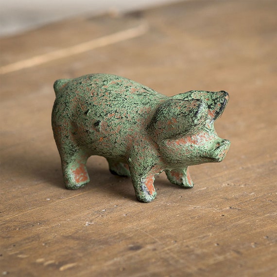 Farmhouse Figurine Piglet Mini Statue Home Decor Shelf - Etsy