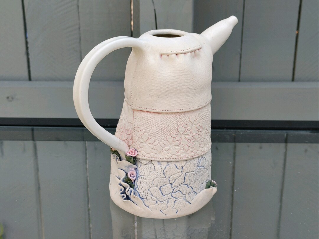 Laura Peery Hand Molded Teapot / Circa 1989 - Etsy