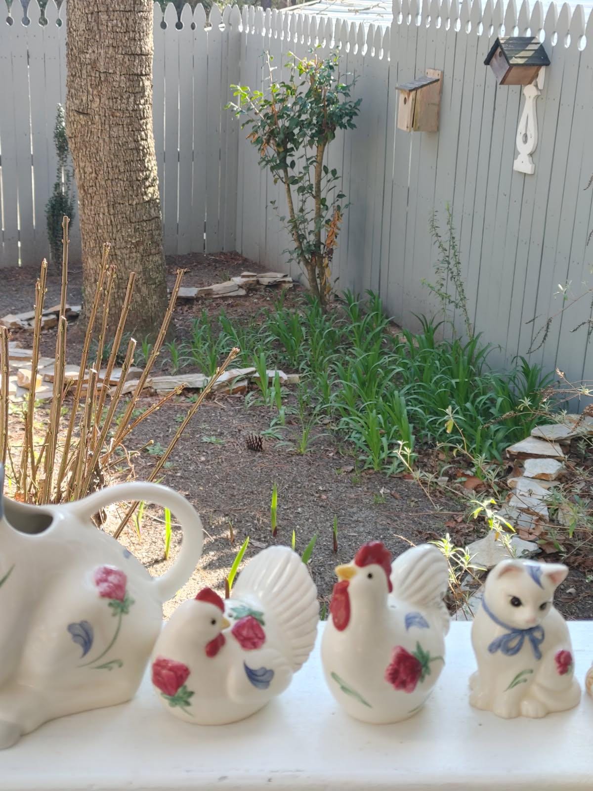 Lenox Barnyard Collection: Floral Rooster Pitcher & Animal Creamers - Etsy