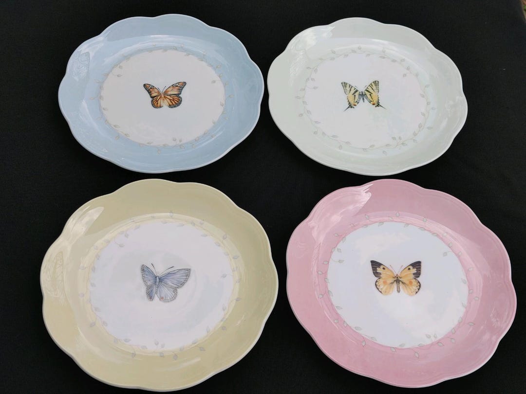 BUTTERFLY MEADOWS COLLECTION - Dessert or Salad Plates (set of 4 ...