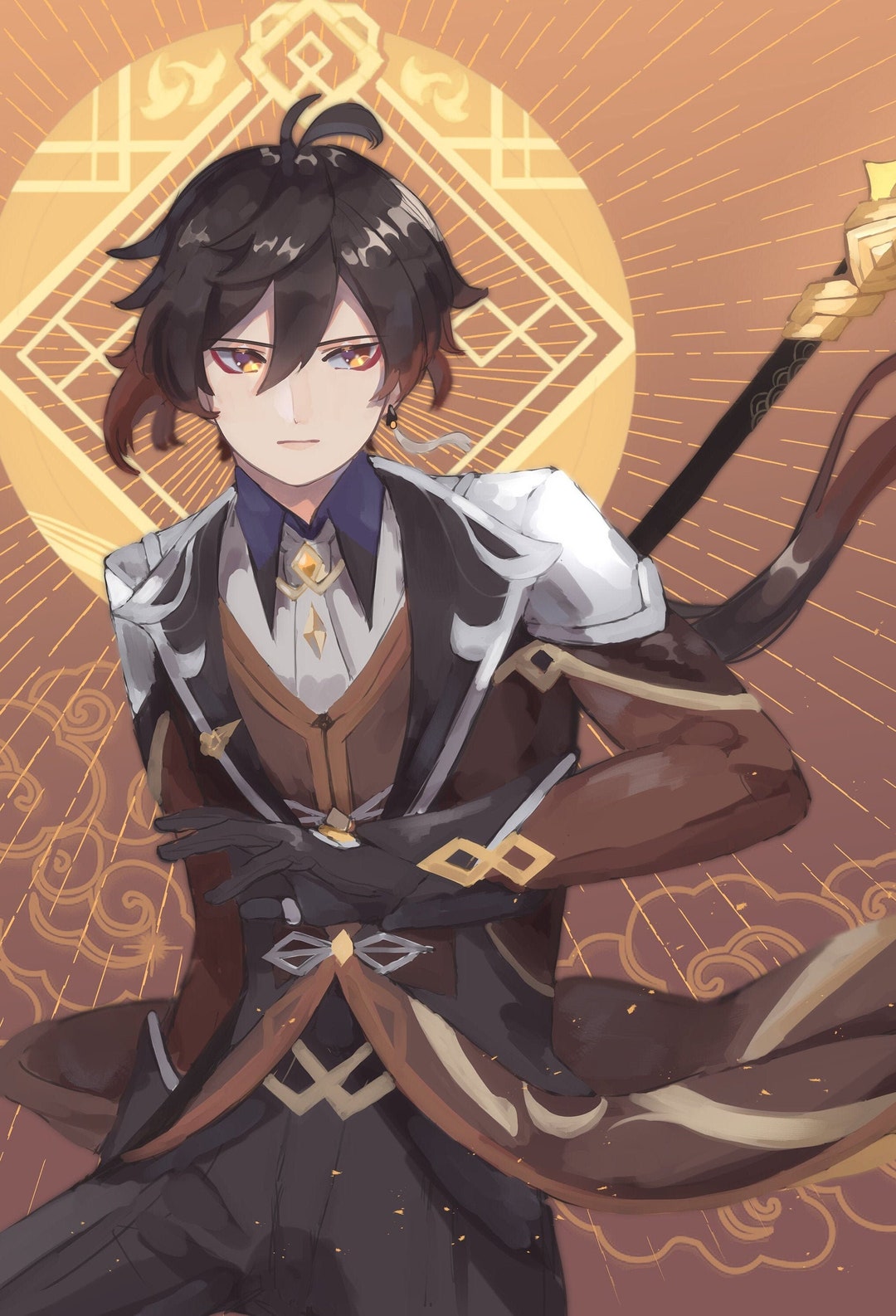 Genshin Impact Zhongli 4x6 Print - Etsy