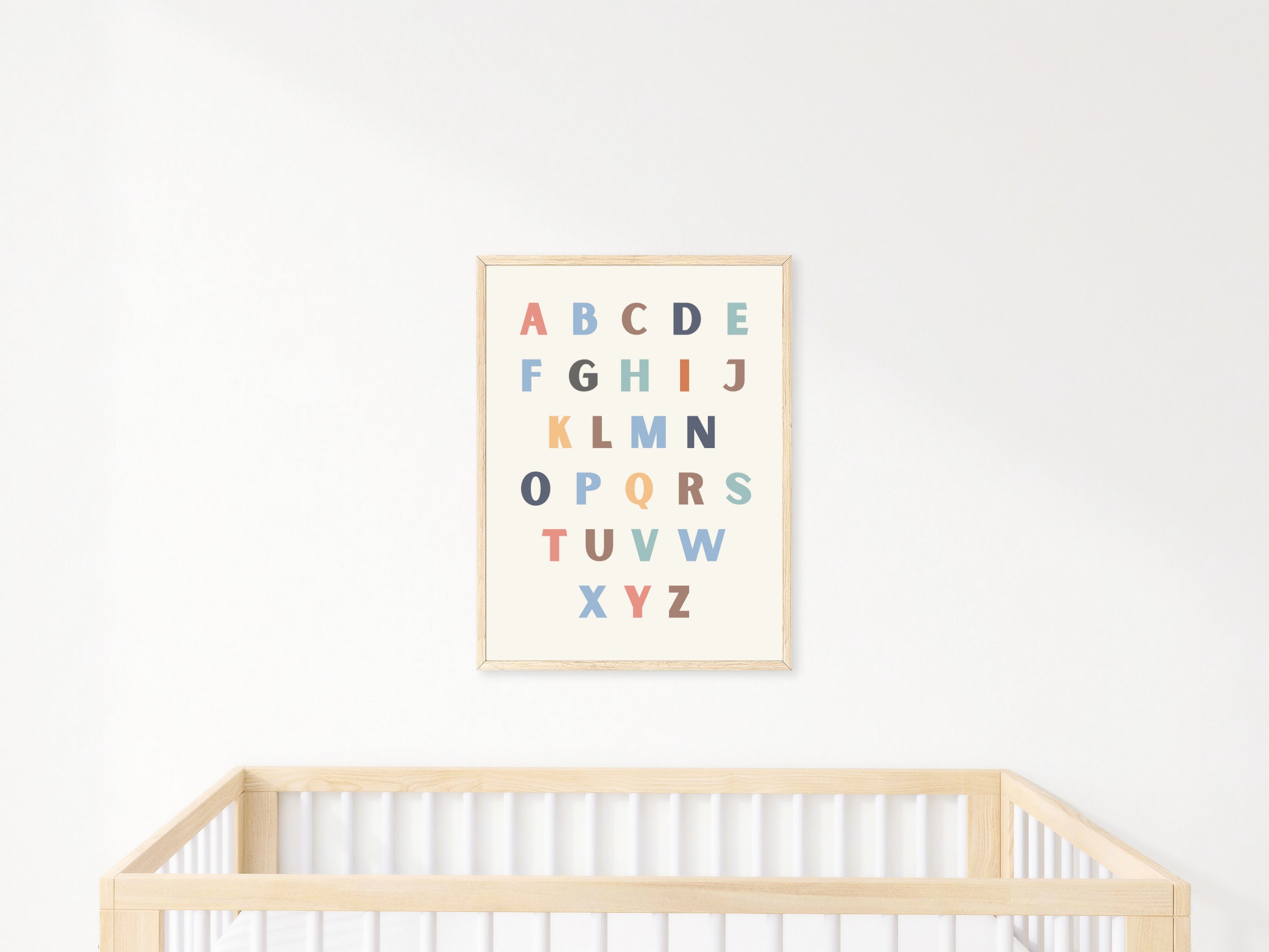 Learning Chart Alphabet Chart Playroom Decor Classroom Decor Printable ...