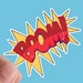 Boom Sticker Retro Font Sticker Stickers Laptop Laptop - Etsy UK