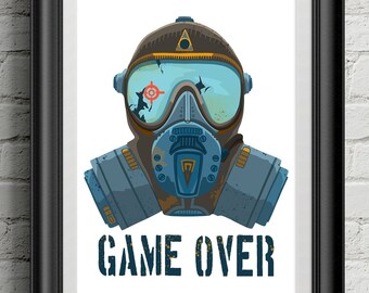 Game Over Poster | Etsy