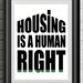 Housing is A Human Right Print, Rights, Equal Rights, Poster, Leftist ...