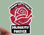 Solidarity Forever Sticker Solidarity Marxism Leftist | Etsy