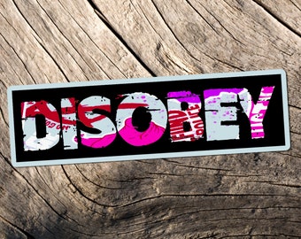 Disobey Sticker - Etsy