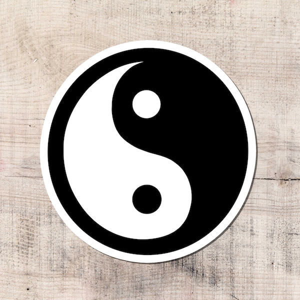 Yin Yang Sticker - Etsy