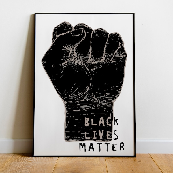 Black Lives Matter Poster - Etsy
