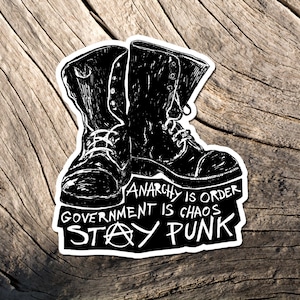 Anarchist Sticker, Anarchy, Punk, Anarchist, Rock, Anticapitalism, Riot ...