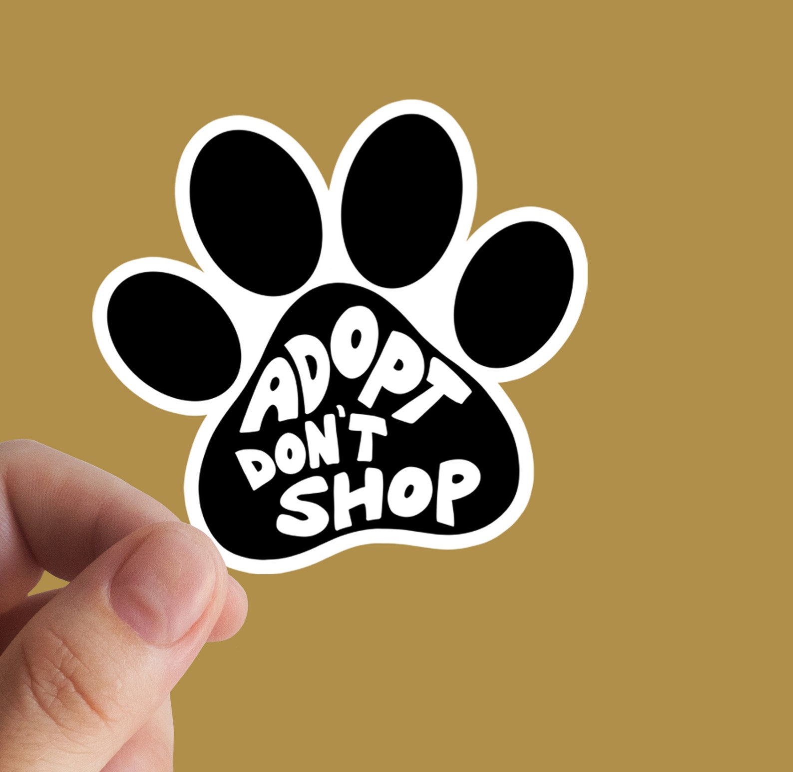 Animal Rescue Sticker Adopt Don't Shop Animal Rights - Etsy