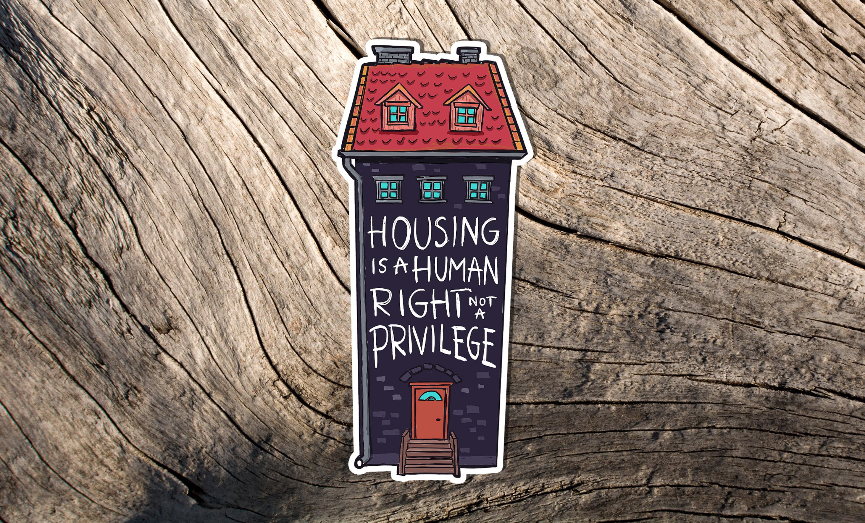 Housing is A Human Right Sticker Rights No Human is Illegal - Etsy