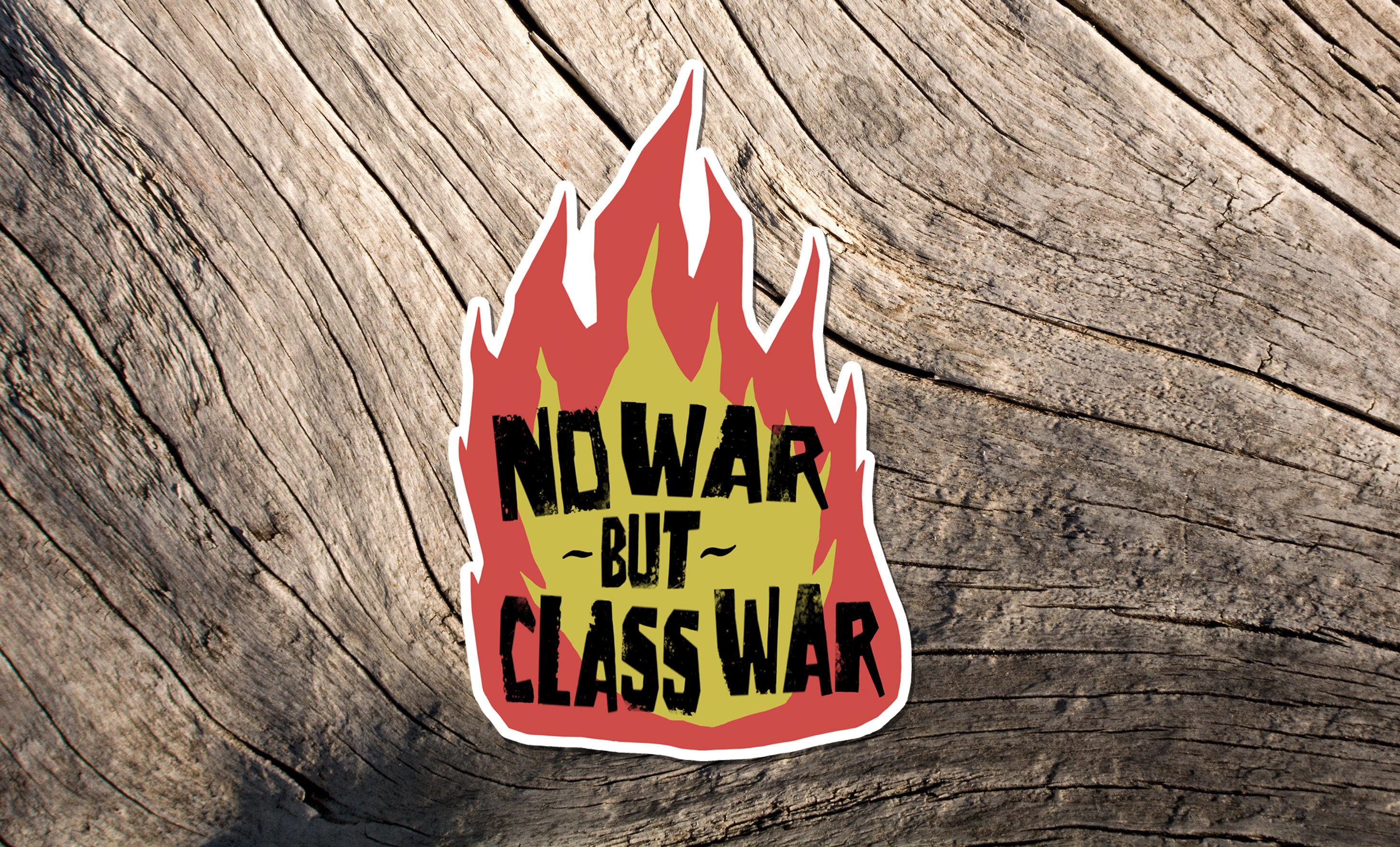 No War but Class War Sticker Anticapitalism Socialist Vinyl - Etsy