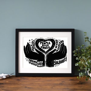 Activism Print, Art Print, Leftist, Anti Capitalism, Socialist ...