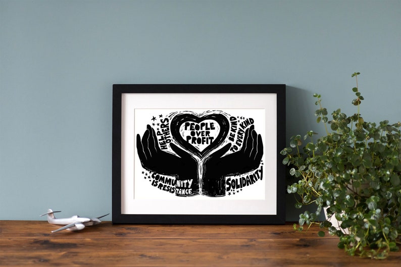 Activism Print, Art Print, Leftist, Anti Capitalism, Socialist ...