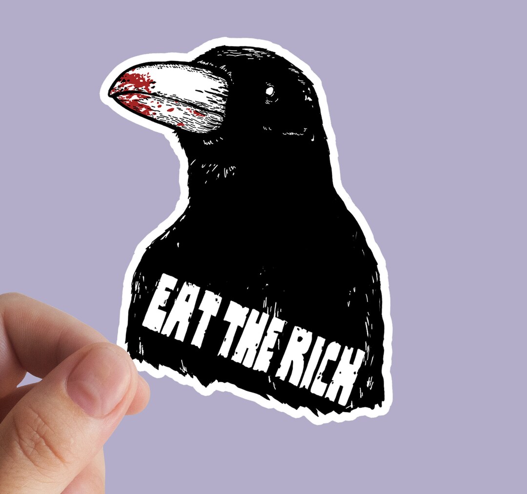 Eat the Rich Sticker Socialism Vinyl Sticker Anarchist - Etsy