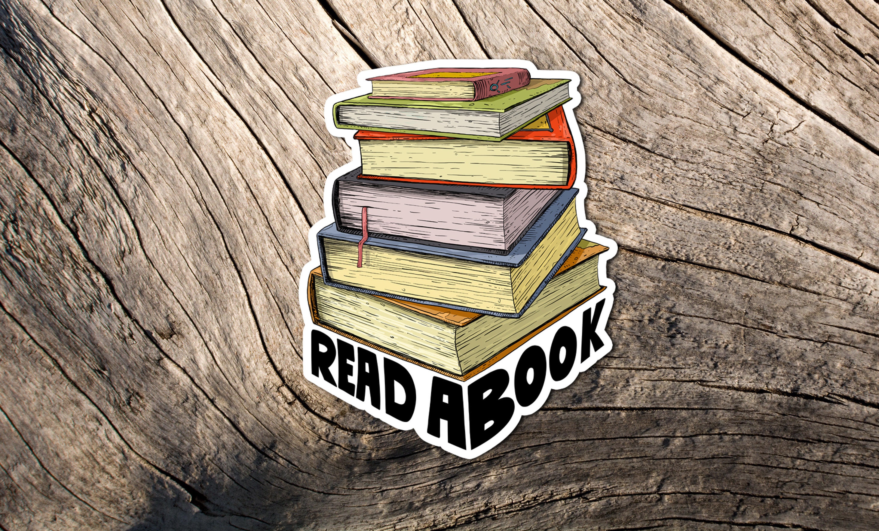 Read A Book Sticker Books Laptop Stickers Vinyl Sticker - Etsy