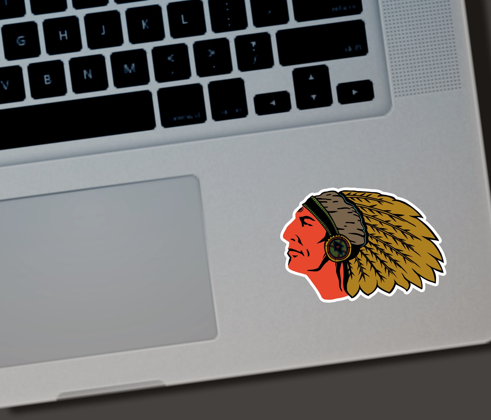 Indian Chief Sticker Indian Sticker Amerindian Laptop | Etsy