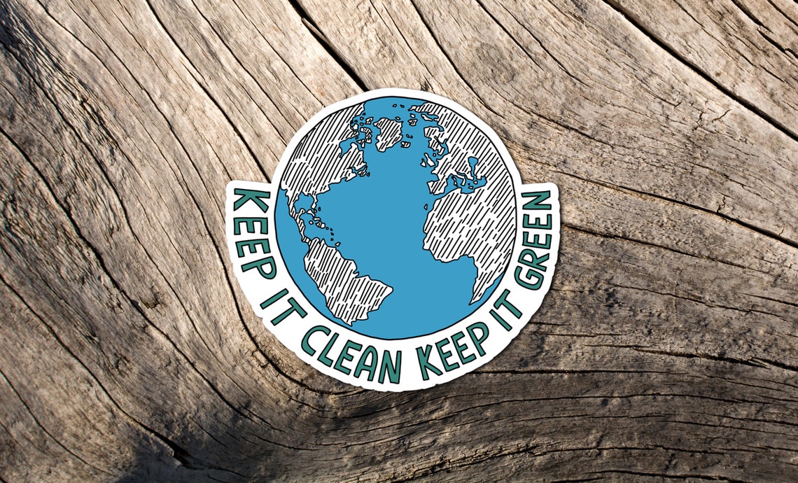 Erde Sticker Aktivist Rechte Vinyl Sticker Umwelt Planet | Etsy