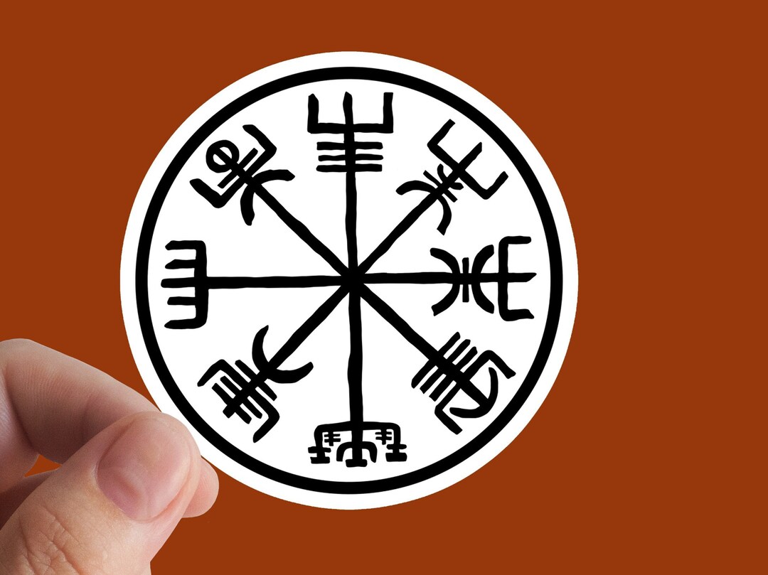 Viking Compass Sticker, Viking, Rune, Vinyl Sticker, Decals, Elder ...