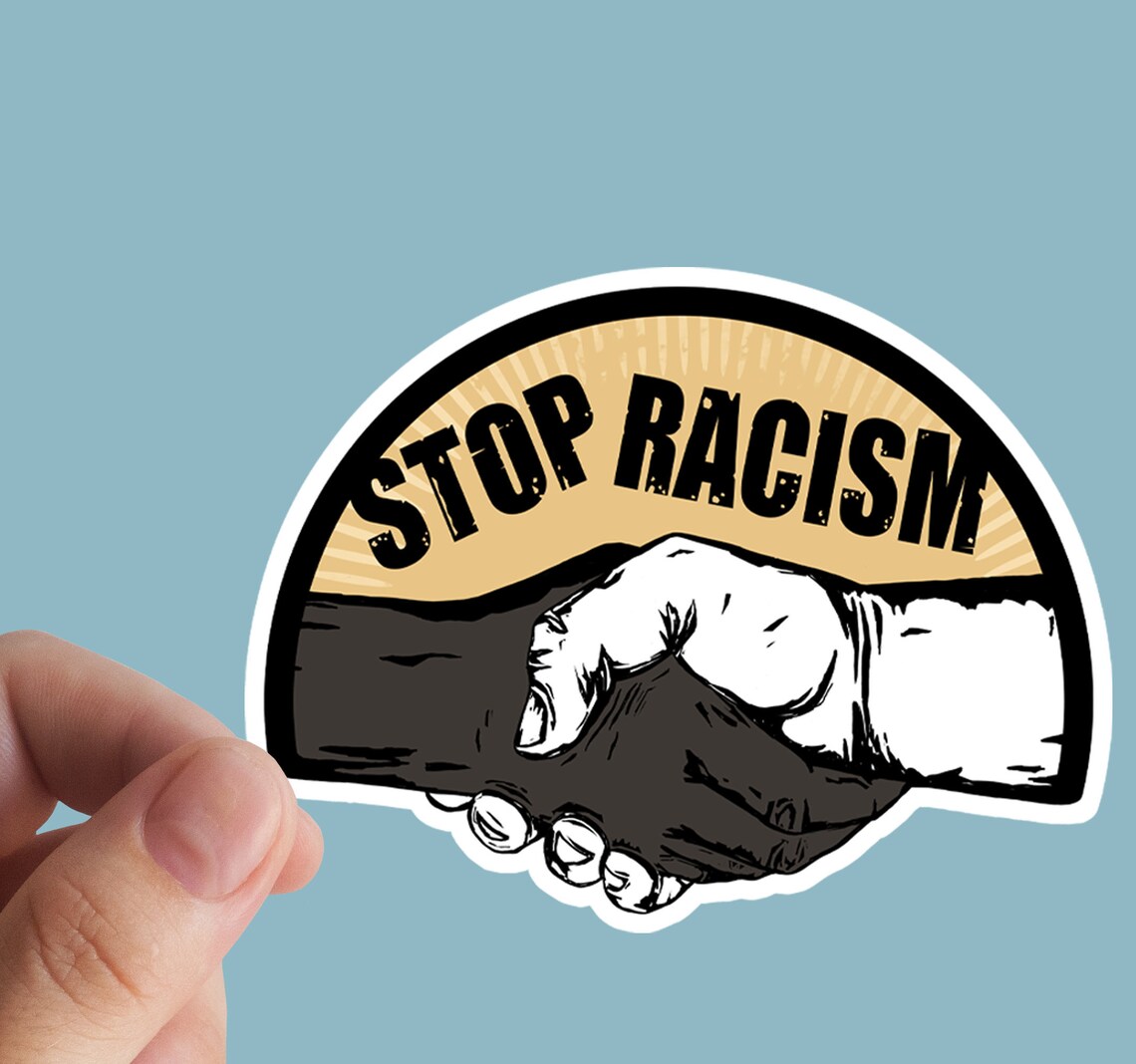 Stop Racism Sticker Anti Racism Vinyl Stickers Abolish Ice | Etsy