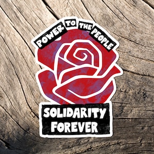 Solidarity Forever Sticker, Solidarity, Marxism, Leftist, Socialist ...
