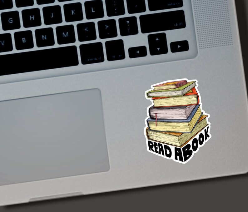 Read A Book Sticker Books Laptop Stickers Vinyl Sticker - Etsy