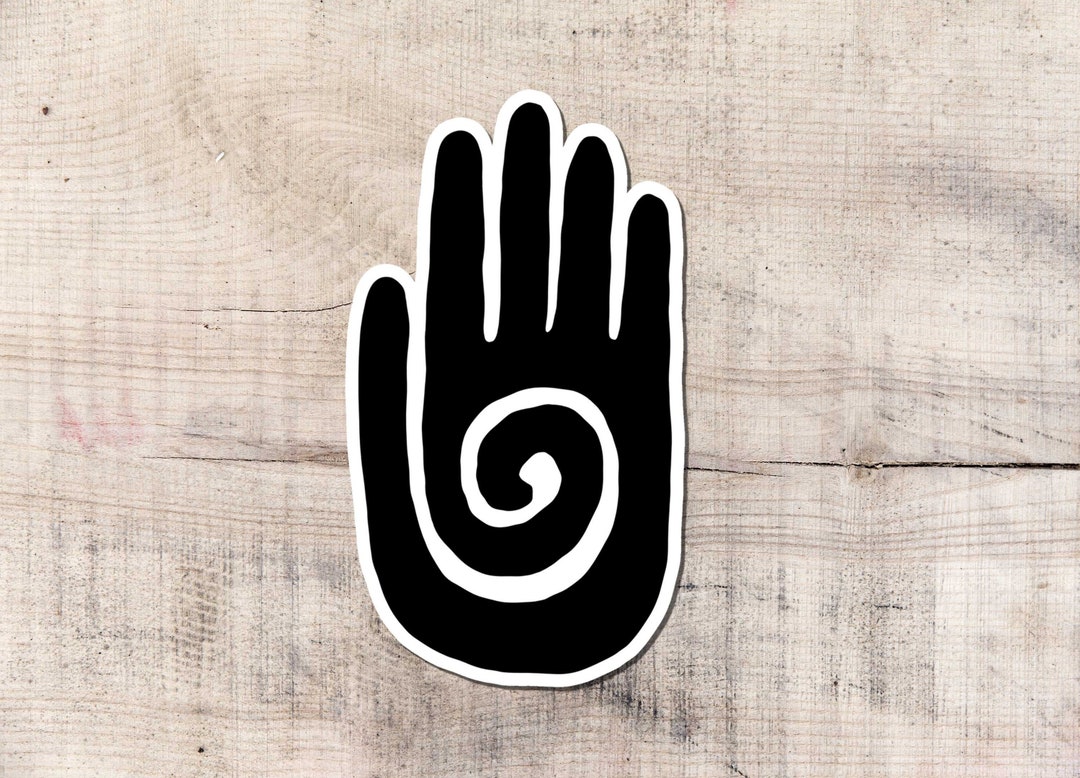 Hopi Hand Sticker, Healing, Vinyl Sticker, Decals, Magic Symbol ...
