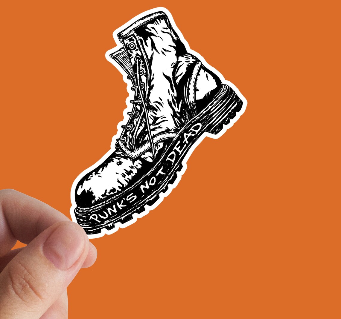 Punks Not Dead Sticker Anarchist Vinyl Stickers Punk - Etsy