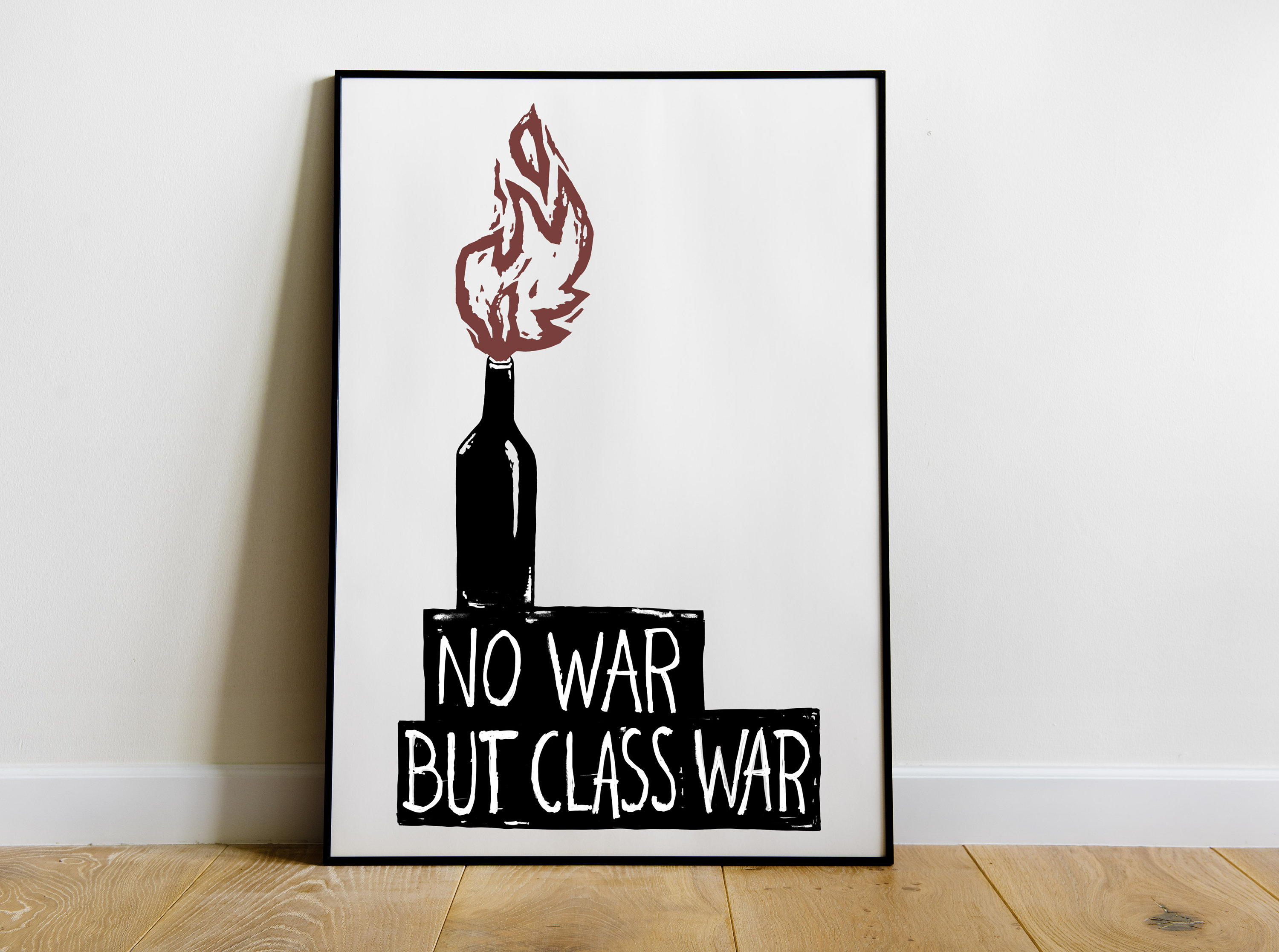 No War but Class War Print, Communism, Anti Capitalism, Resist ...