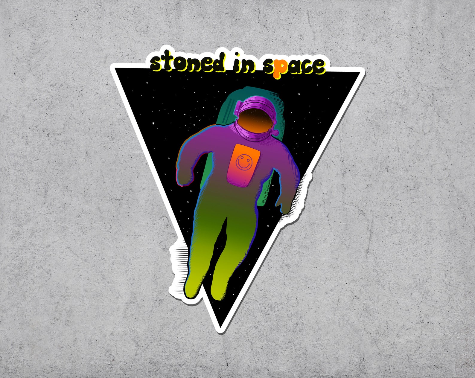 Stoned in Space Cannabis Weed Sticker Best Friend Gift Laptop | Etsy