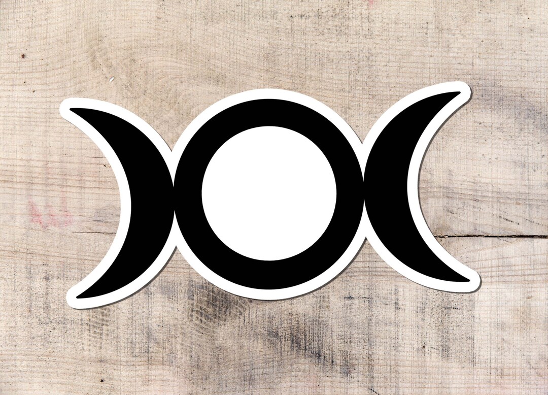Triple Goddess Sticker, Vinyl Sticker, Decals, Magic Symbol, Protection ...