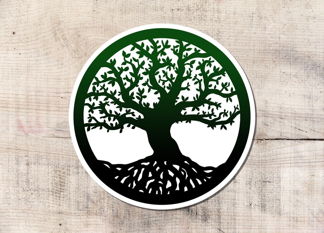 Tree of Life Sticker, Vinyl Sticker, Decals, Magic Symbol, Protection ...