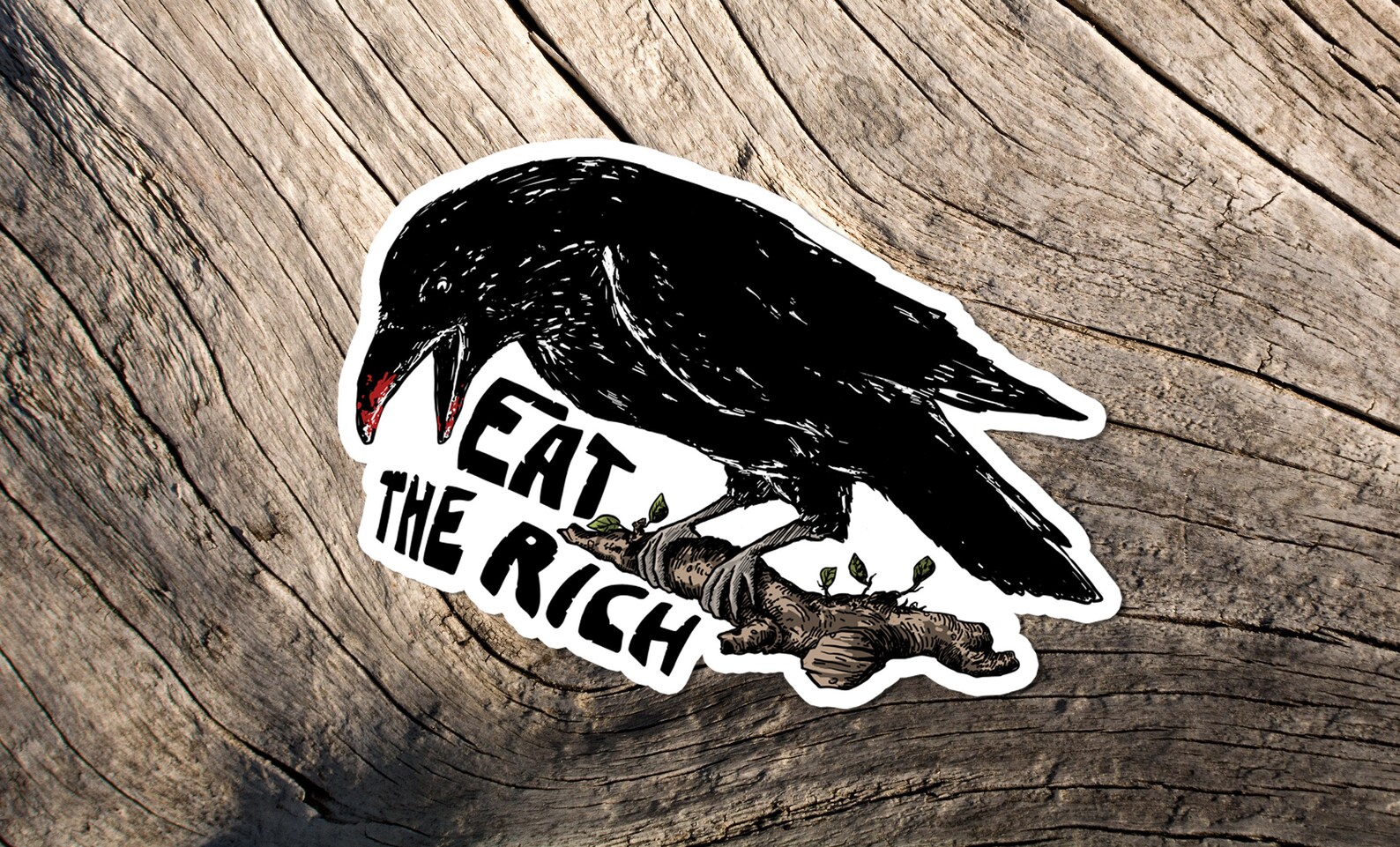 Eat the Rich Sticker Vinyl Sticker Anarchy Communist Eat - Etsy