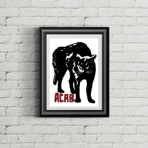 ACAB Print, Poster, Defund the Police, Communist, Art Print ...