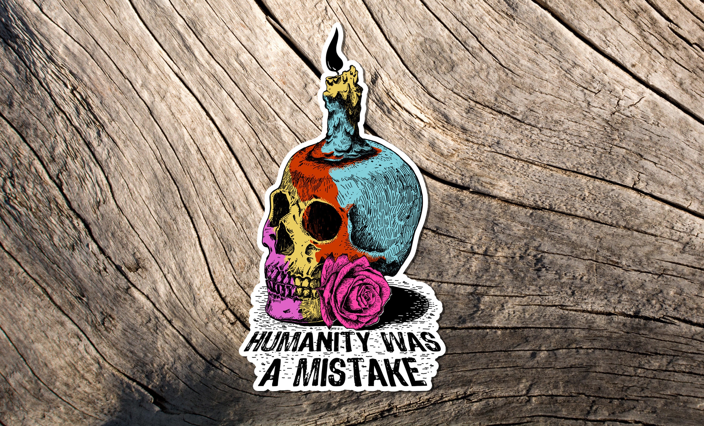 Humanity Was A Mistake Sticker Misanthrope Vinyl Stickers - Etsy
