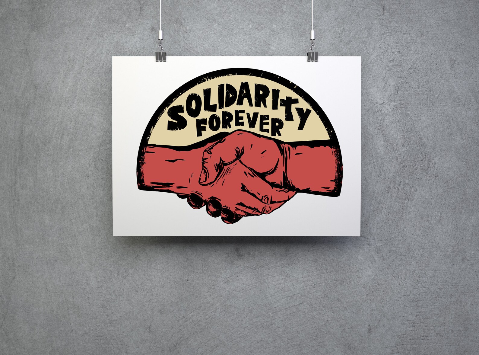 Solidarity Forever Print Leftist Labor Union Art Print | Etsy