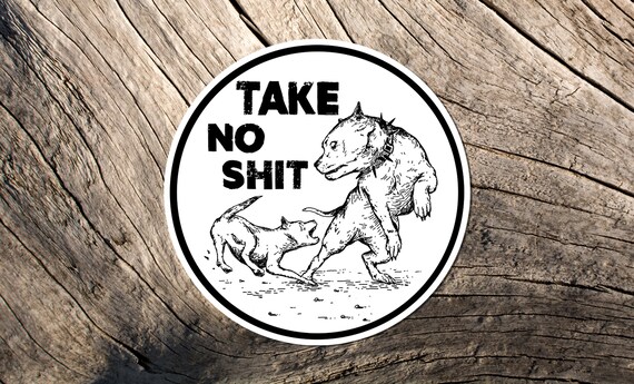 Take No Shit Sticker Vinyl Stickers Anti Bullying Take No | Etsy