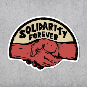 Solidarity Forever Sticker, Laptop Skin, Laptop Stickers, Solidarity ...