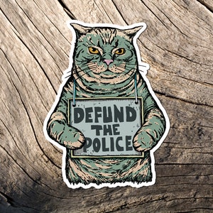 Defund the Police Sticker, Activism, Vinyl Stickers, Resist, Socialism ...
