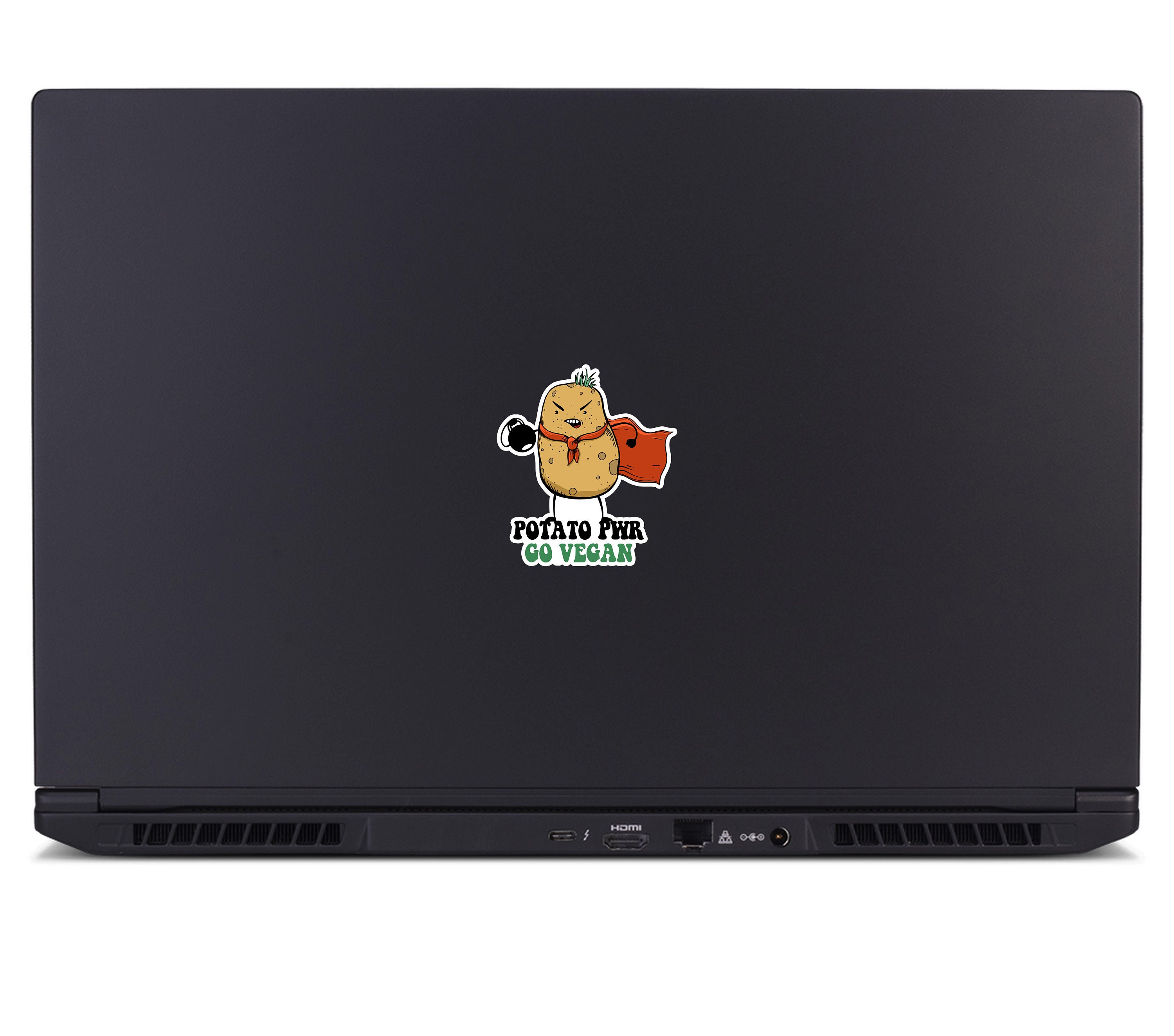 Potato Pwr Sticker Vegan Sticker Vegan Vegetarian Macbook - Etsy