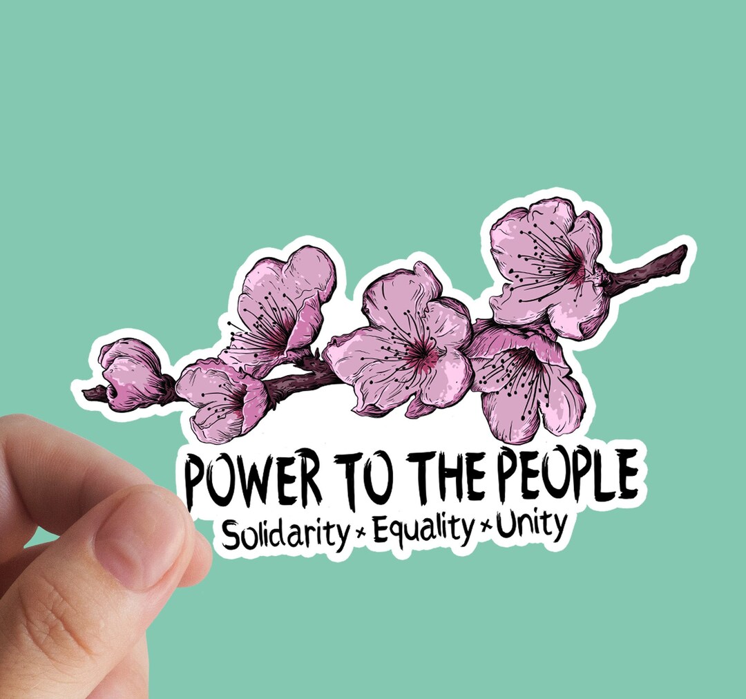 Power to the People Sticker, Solidarity, Leftist, Socialism, Laptop ...