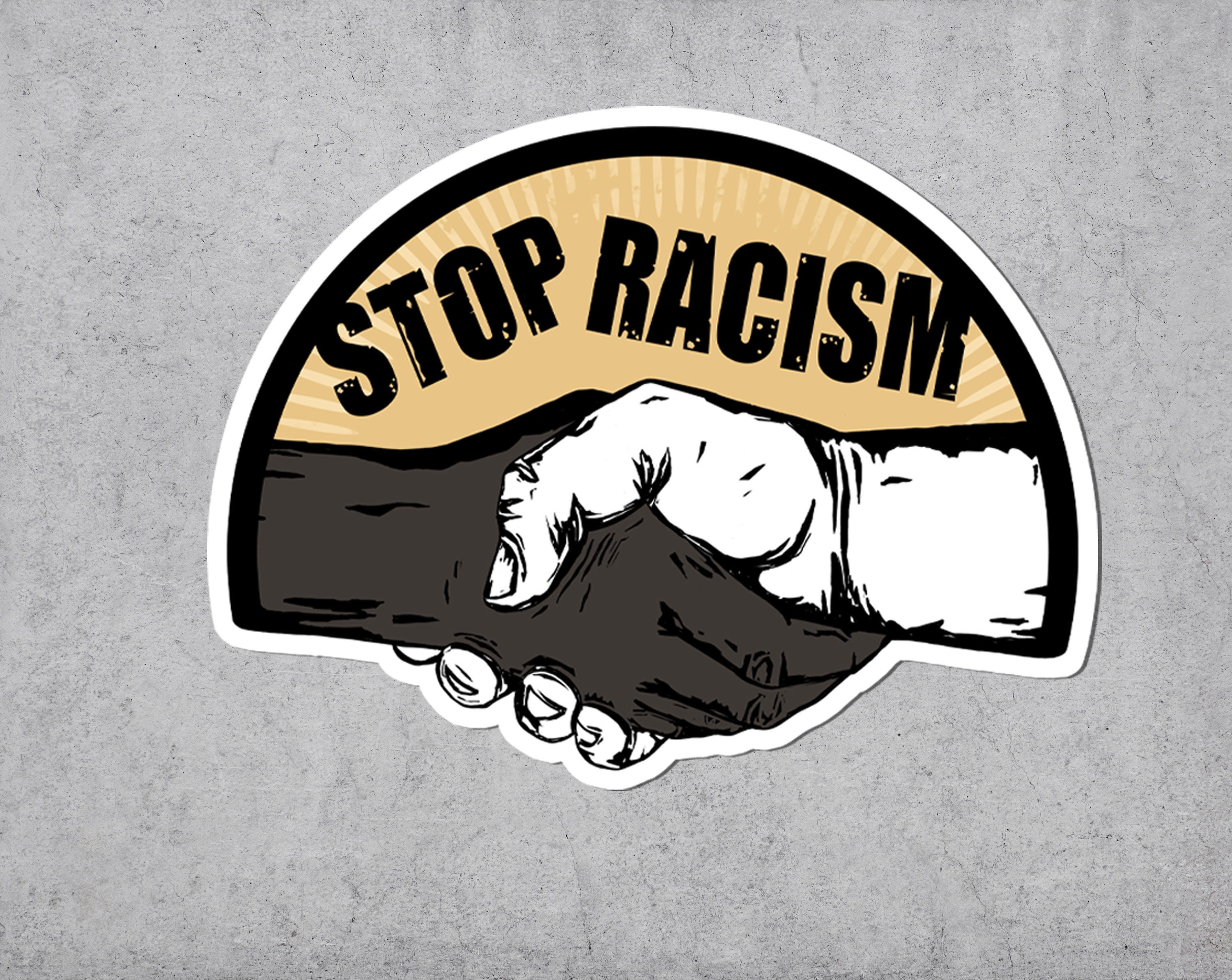 Stop Racism Sticker Anti Racism Vinyl Stickers Abolish Ice | Etsy