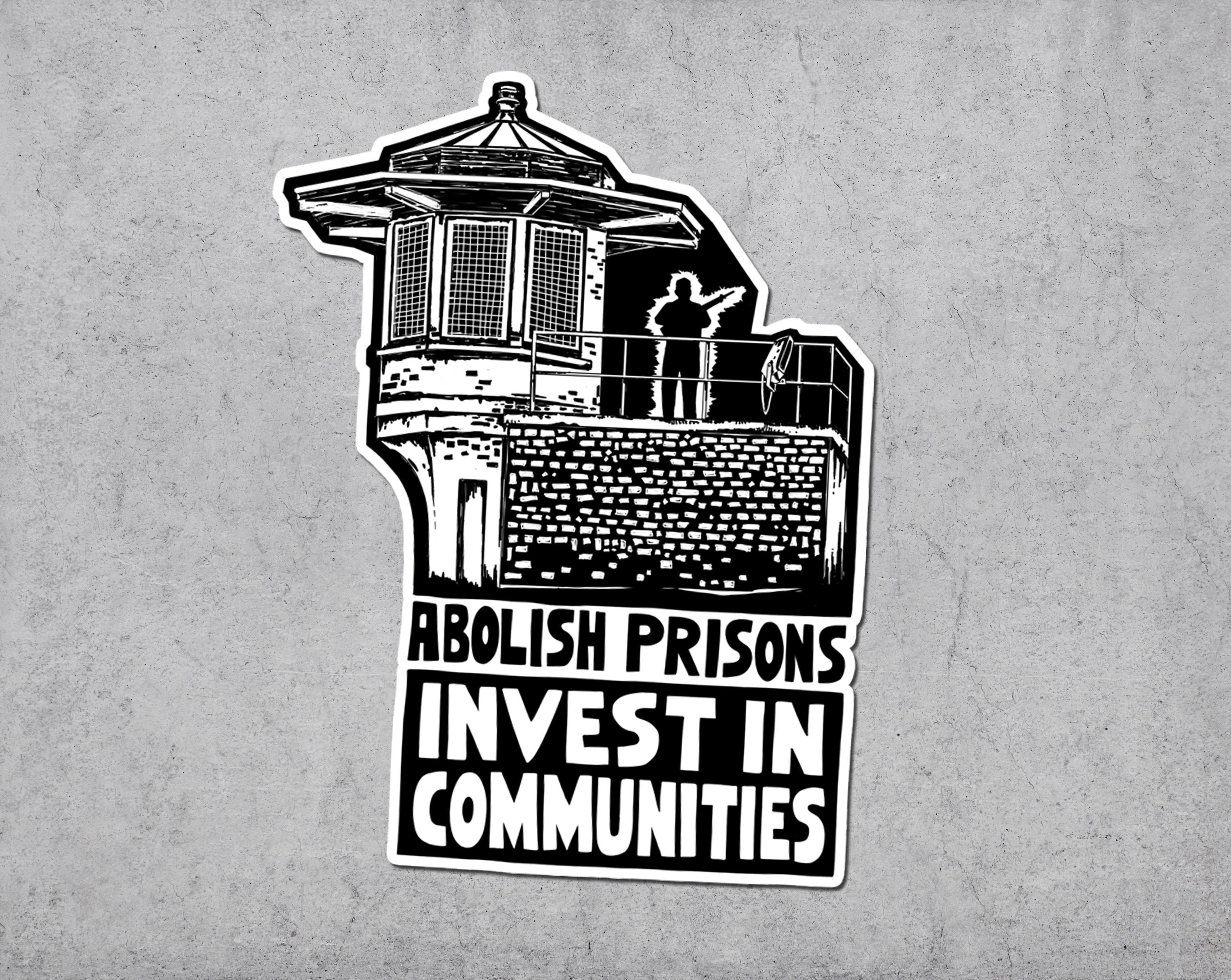 Abolish Prisons Sticker Socialist Anticapitalism | Etsy