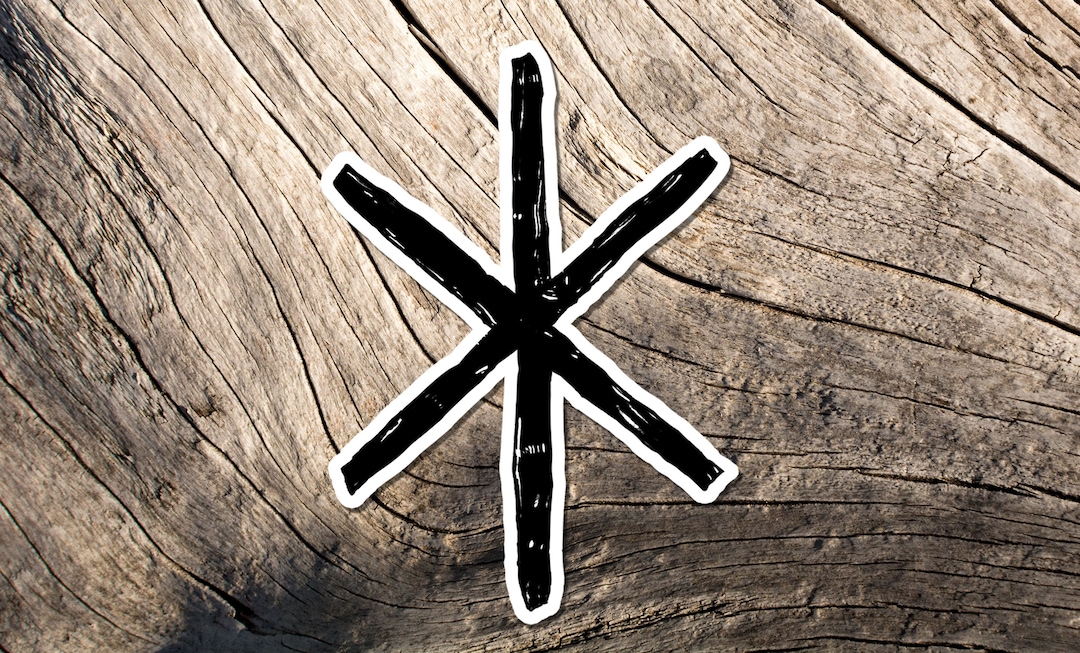 Strength Rune Sticker, Wikinger Rune, Good Vibes, Vinyl Sticker ...